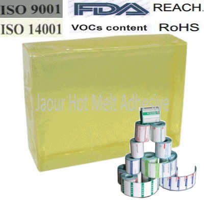 High Tack PSA Glue With Good Die Cutting For Glossy Paper Labeling